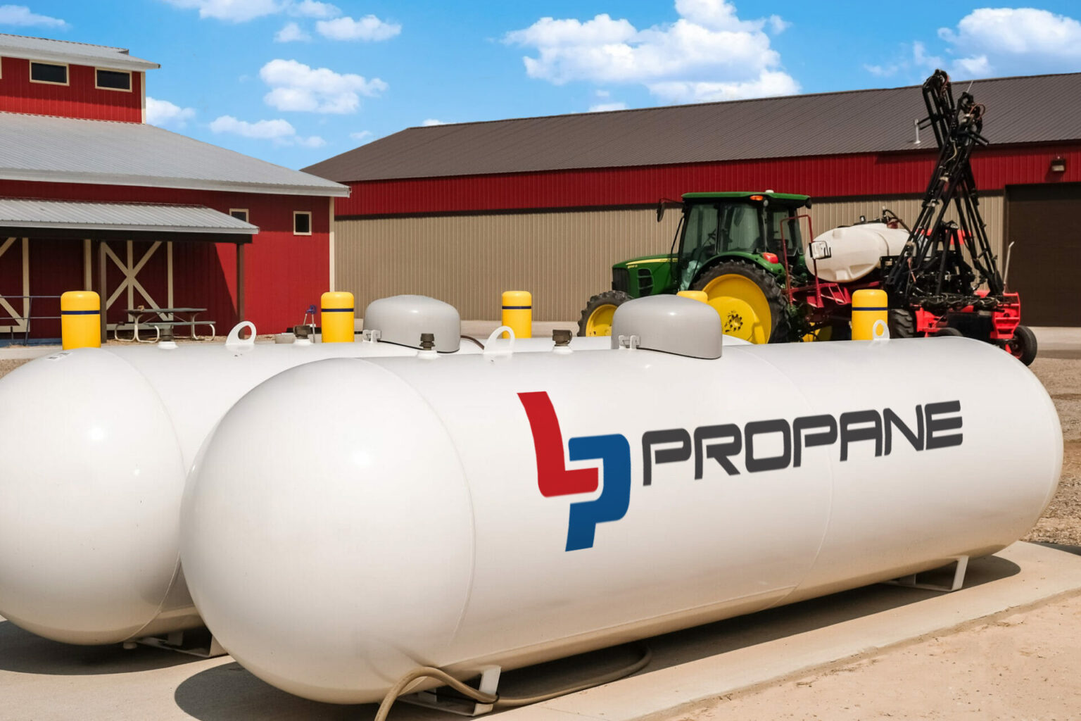 Can you have two propane tanks on one property?